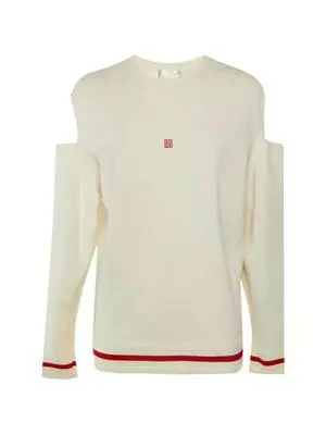 Givenchy Logo Intarsia Cut-out Sweater