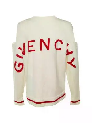 Givenchy Logo Intarsia Cut-out Sweater