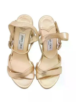 JIMMY CHOO Criss-cross Ankle-strap Sandals