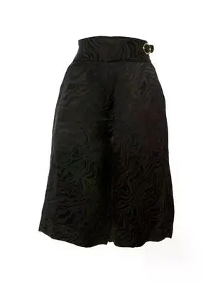 Sandro Jacquard Culottes - Black