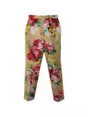 Dolce & Gabbana Floral-jacquard Tailored Trousers