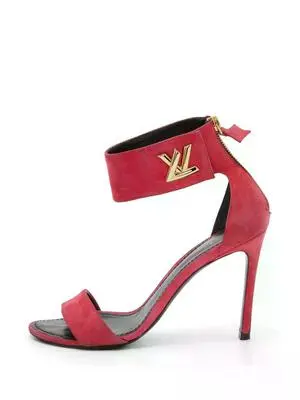 LOUIS VUITTON Twist Ankle Strap Sandals