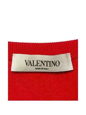Valentino Garavani Knit Mini Dress With Lace Panels