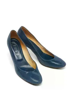 TOD'S Lizard-effect Leather Pumps