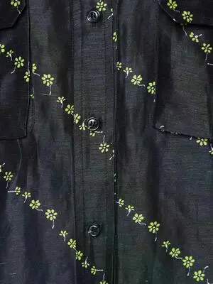 GANNI Floral-print Sheer Shirt