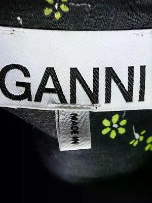 GANNI Floral-print Sheer Shirt