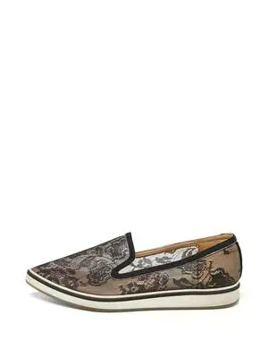 NICHOLAS KIRKWOOD Alona Lace Pointed-toe Sneakers - Black