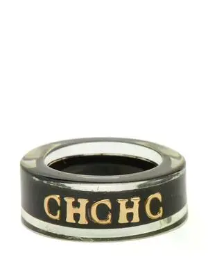 Carolina Herrera Logo Resin Ring