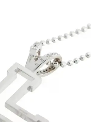 THEO FENNELL 18k White Gold Diamond Cross Pendant Necklace