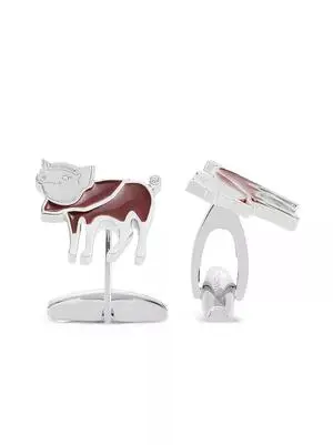 Shanghai Tang Nunzio Pig-motif Cufflinks - Silver