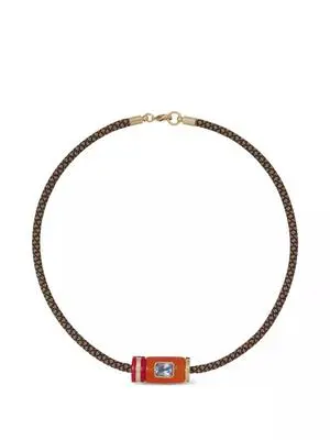 ROXANNE ASSOULIN Cylinder Crystal-embellished Necklace