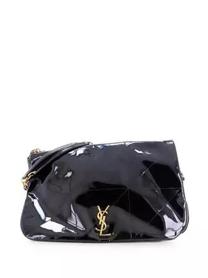 Saint Laurent Jamie 4.3 Quilted Patent Large Shoulder Bag - Black