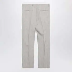 Dolce & Gabbana Pinstriped Linen Tailored Trousers