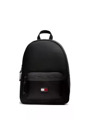 Tommy Hilfiger Logo Patch Zip-fastening Backpack - Black