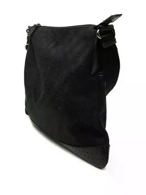 Gucci Gg Canvas Perforated Crossbody Bag