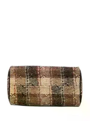 Burberry Plaid Wool Boston Bag