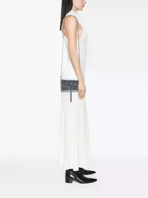 Saint Laurent Monogram Kate Tassel Wallet On Chain Bag - Silver