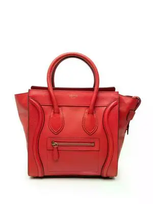 Celine Micro Calfskin Luggage Tote Bag