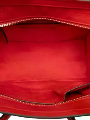 Celine Micro Calfskin Luggage Tote Bag