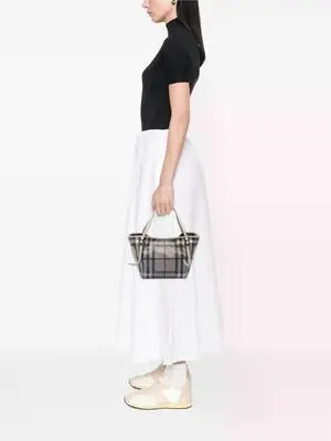 Burberry Coated Canvas Canterbury Tote Bag - Grey