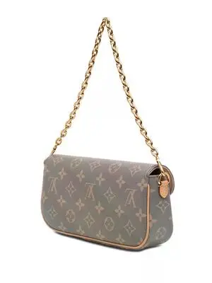 LOUIS VUITTON 2021-2026 Monogram Ivy Wallet On Chain Satchel - Grey