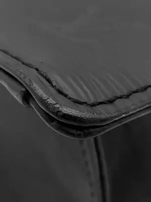 LOUIS VUITTON 2003 Epi Sac Plat Tote Bag - Black