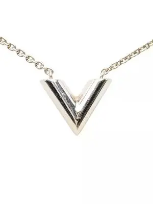 LOUIS VUITTON Essential V Supple Necklace - Silver