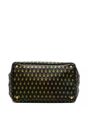 Prada Tessuto Broccato Canapa Tote Satchel