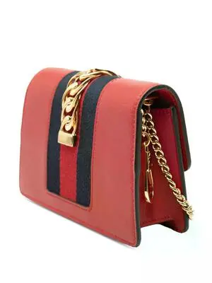 Gucci Sylvie Chain Crossbody Bag - Red