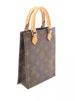 LOUIS VUITTON Monogram Petit Sac Plat Satchel