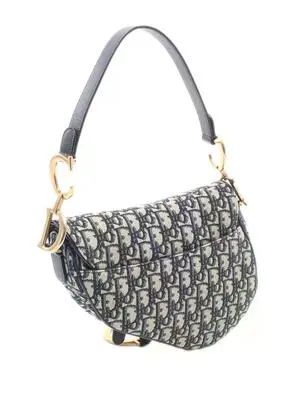 Dior Oblique Canvas Saddle Bag Shoulder Bag