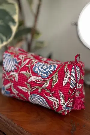 BE DEVA Diya Cosmetic Bag - Brick