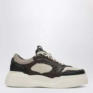 Fendi Force Leather Sneakers - Black