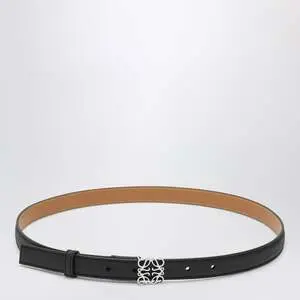 Loewe Palladium Grained Leather Anagram Belt
