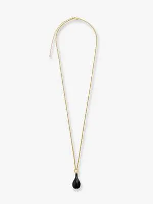 TOTEME Onyx Drop Necklace - Multicolor