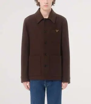 Valentino Garavani Wool Vgold Jacket