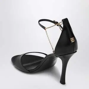 Givenchy Leather Stiletto Sandals With Chain Detail