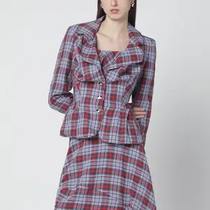VIVIENNE WESTWOOD Linen Tartan Jacket - Multicolor