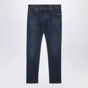 Dolce & Gabbana Cotton Denim Skinny Jeans - Blue