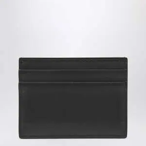 Dolce & Gabbana Leather Card Holder With Dg Logo - Black