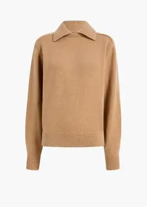 Khaite Jackson Pullover Sweater - Camel