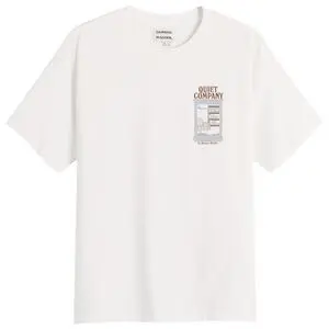 DAMSON MADDER Quiet Company Graphic T-shirt - Ecru