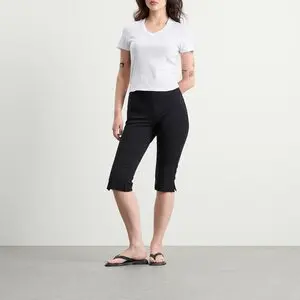 SKIMS Worn In Jersey Baby V Neck T-shirt - Snow