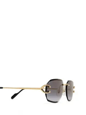 Cartier Rimless Rectangular Sunglasses