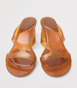 JIMMY CHOO Jelly Drop 50 Glitter Heeled Mules - Yellow