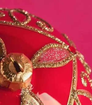 Harrods Metallic Bow Bauble
