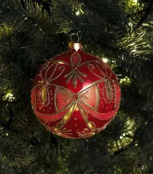 Harrods Metallic Bow Bauble