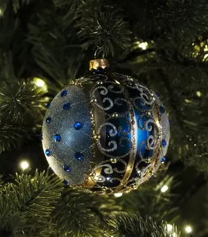 Harrods Glitter And Bead-embellished Bauble