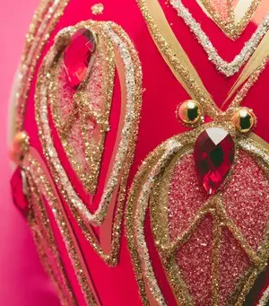 Harrods Glittery Egg Bauble