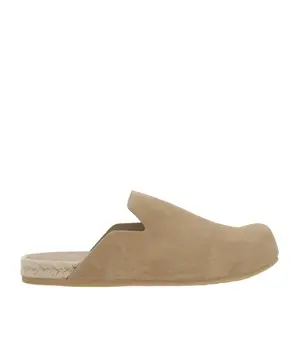 Prada Logo-embossed Round-toe Slippers - Hazel